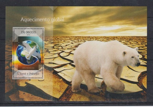 C626. S.Tome E Principe - MNH - 2014 - Nature - Animals - Global Warming - Bl | eBay