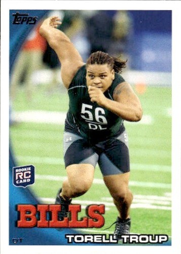 2010 Topps #381 Torell Troup RC Buffalo Bills Football | eBay