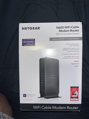 Netgear C3700 WiFi Cable Modem Router 606449099089| eBay