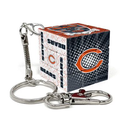 Chicago Bears NFL Football Speed Cube Mini Keychain- 3D Skill Puzzle ...