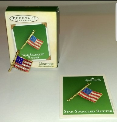 2004 Miniature Hallmark Keepsake Ornament Star-Spangled Banner | eBay
