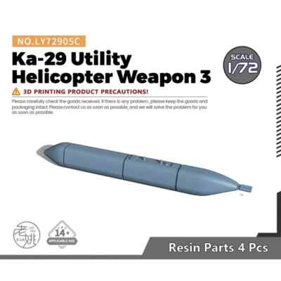 LY72905A 1/72 Model S-8KO Rocket Ka-29/Ka-50 Universal Helicopter Mount ...