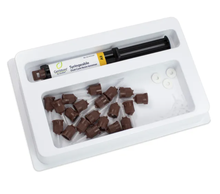DenMat Geristore A3 Dual Core Resin Ionomer Starter Kit 1 Syringes 10gr ...