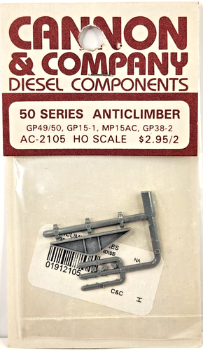HO Cannon & Company #AC-2105 50 Series Anticlimber GP 49/50, GP15-1 ...