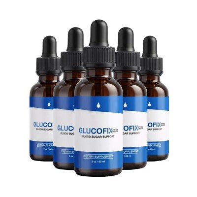 (5-Pack) GlucoFix Drops – Gluco Fix Drops to Support Overall Blood ...