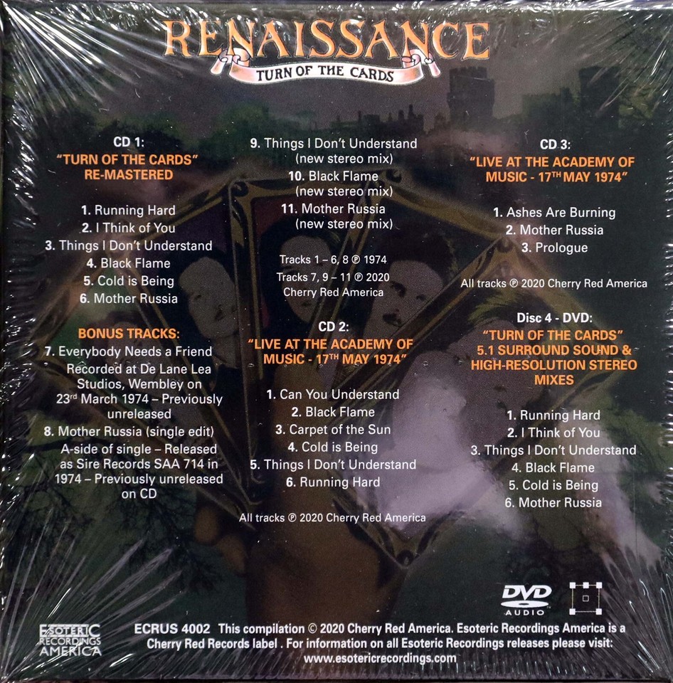 Renaissance-A Turn of the Cards UK prog 3 cds + 1DVD box set | eBay