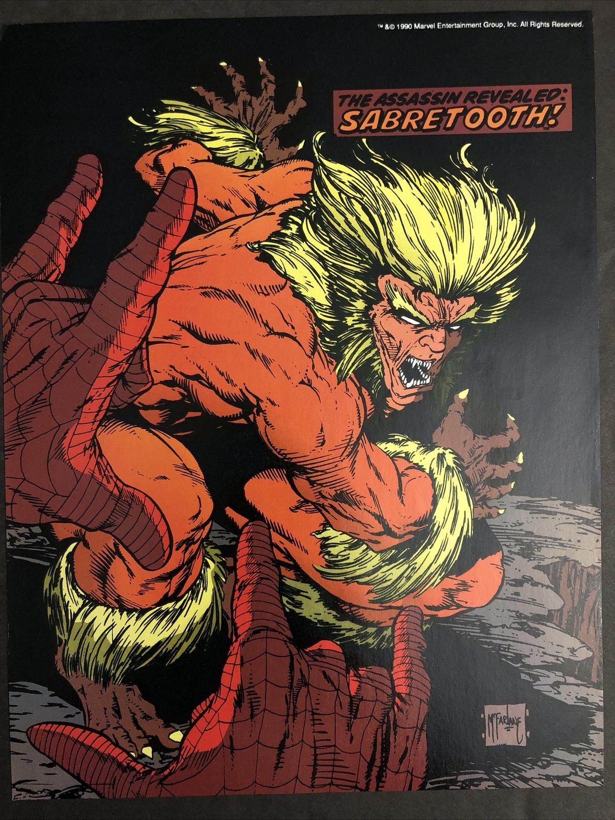 The Amazing Spider-Man #324 Vs Sabretooth COVER Poster 8"x11" Todd ...