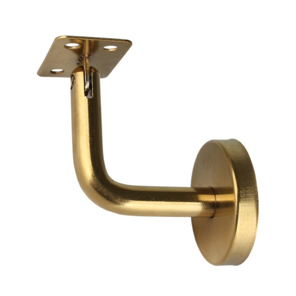 Strong Gold Stainless Steel Bracket for Stair Handrail Wall ...