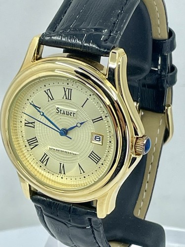 Gents 40mm STAUER Metropolitan Wristwatch Date Window & WR 3ATM. Box ...