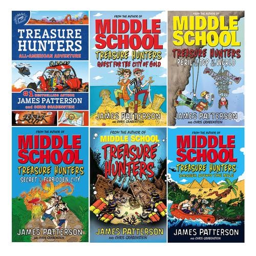 James Patterson Treasure Hunters Middle School Series 1-6 Books ...