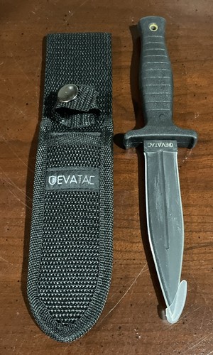 EVATAC DOUBLE EDGED DAGGER Combat Knife Black ET-BLKDGR/NIB | eBay