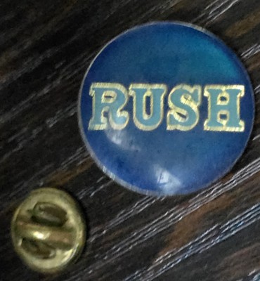 ⅞" RUSH 80's Band Pin Vintage Pinback Button Progressive Rock Badge VTG ...