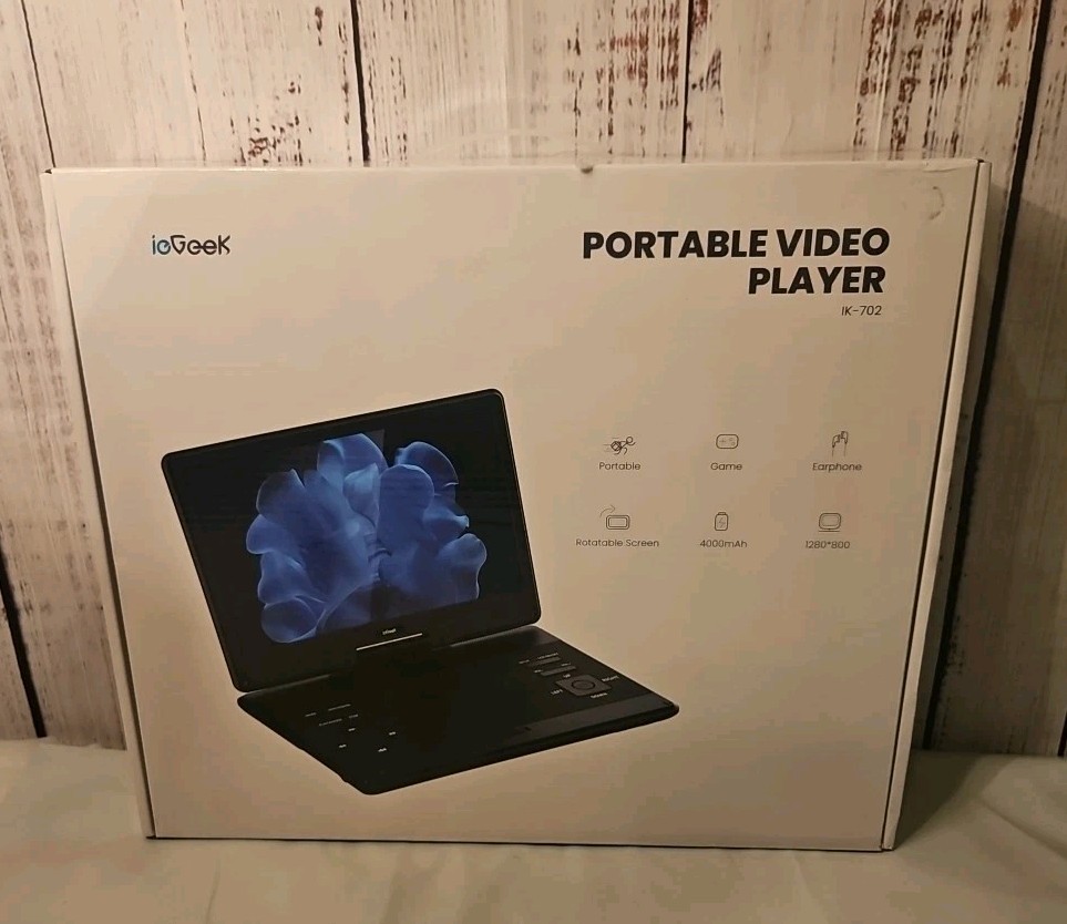 New ieGeek Portable DVD Player 14.1" Screen/ Model IK-702 | eBay