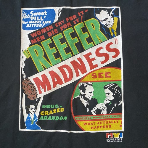 Rare Vintage Early 90s Reefer Madness Movie Promo T-Shirt Screen Stars ...