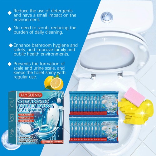 20Pcs Blue Toilet Cleaning Tablets - Fresh Scent, Bathroom Stain ...