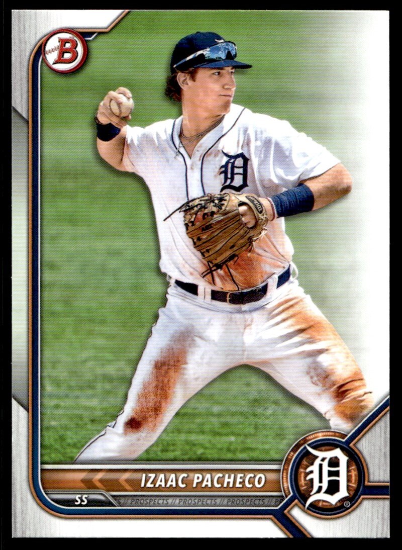 2022 Bowman Prospects Izaac Pacheco Detroit Tigers #BP-106 | eBay