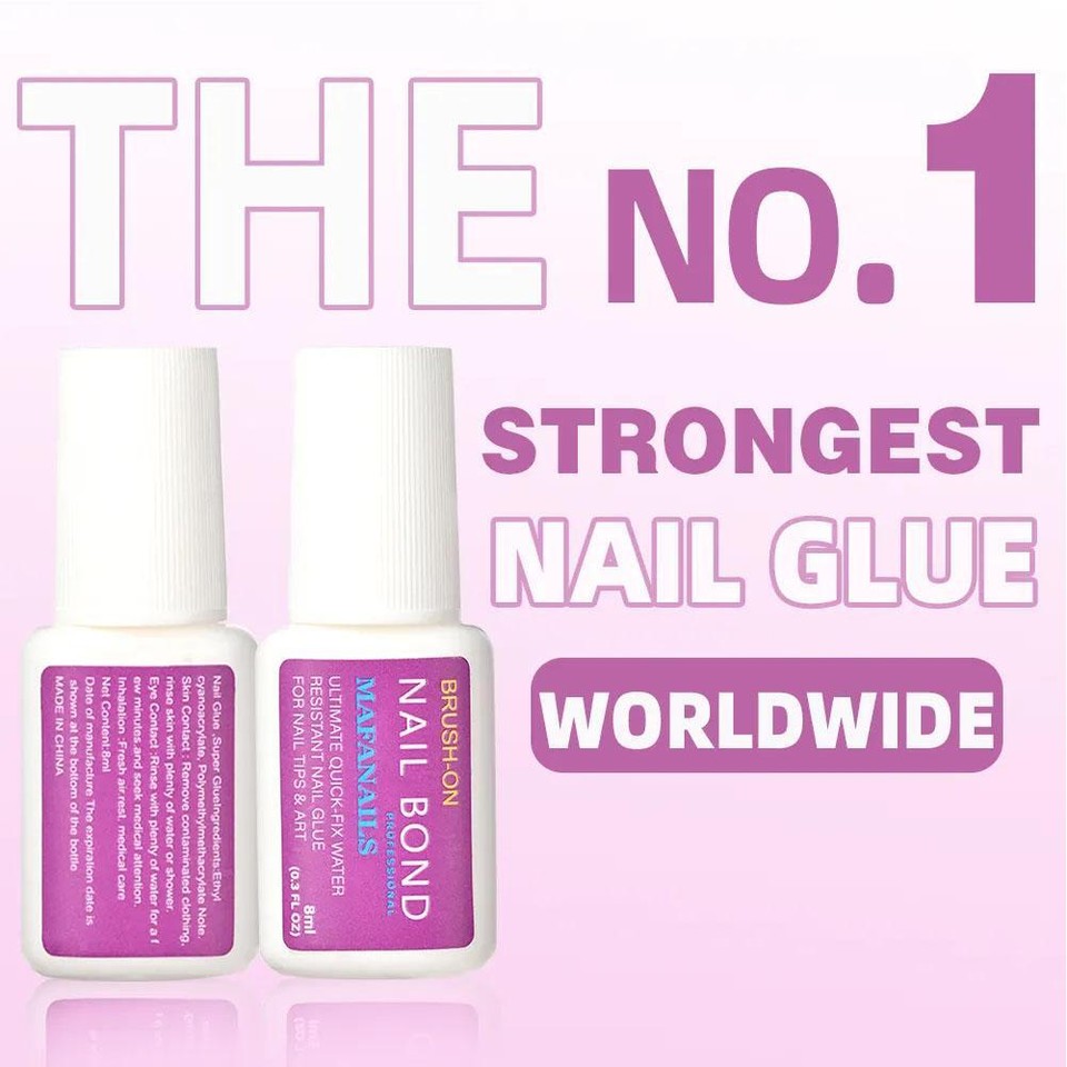 Nail Adhesive UV Acryliy Glue Manicure False Nail Glue With Brush Fast ...