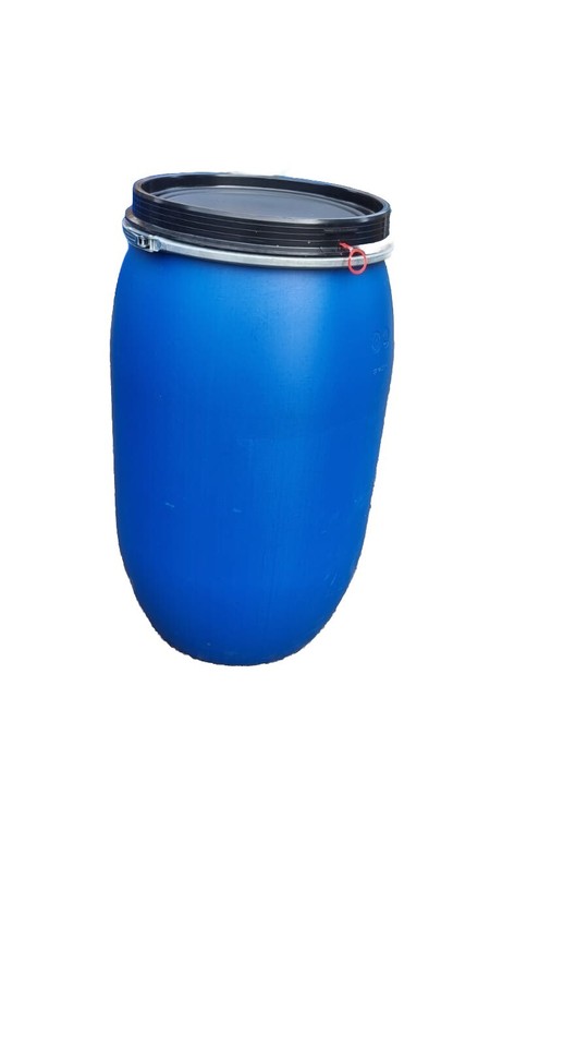 Open Top Plastic 220l Barrel Drum Keg Storage With Wide Mouth Lid ...