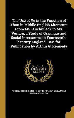 Use of Ye in the Function of Thou in Middle English Literature from Ms ...