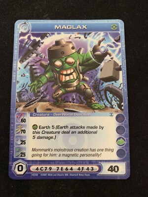 Chaotic Creature Card Maglax Overworld Max Power Mid Energy | eBay