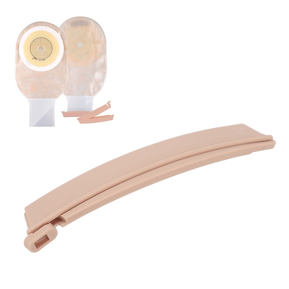 Drainable Pouch Clamp Colostomy Bags Clip Easy Open Ostomy Bag Curved ...