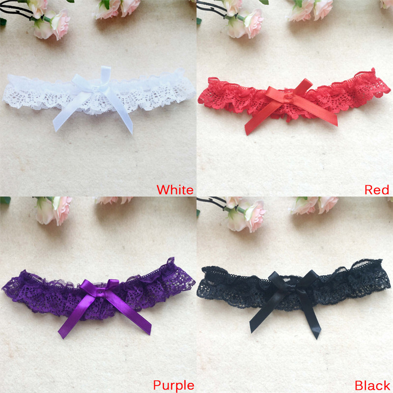 Butterfly Lace Ribbon Bowknot Wedding Bridal Hen Gifts Garters Adjust ...