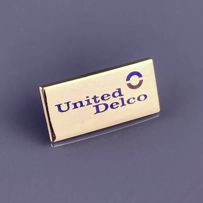 United Delco Battery Electronic Tie Tack Lapel Pin Car Gold Tone ...