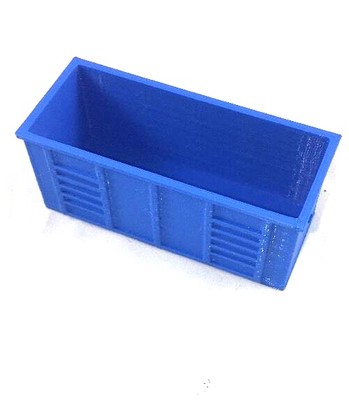 HO Scale Model Railroad Scenery Roll Off Dumpster Blue | eBay