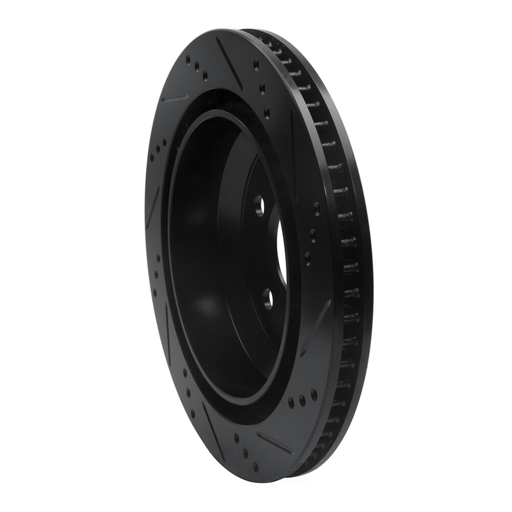 Disc Brake Rotor-Brake Rotor - Drilled And Slotted - Black DFC 633 ...