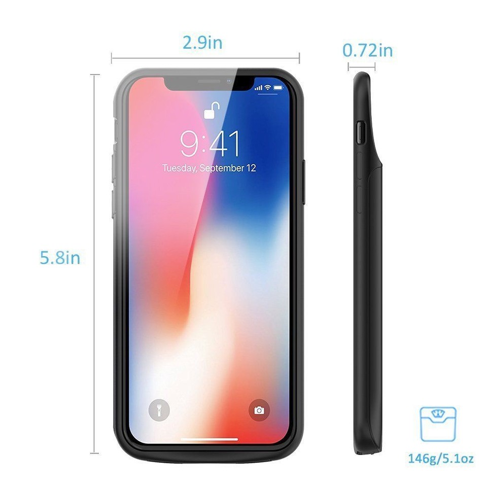 Battery Case for iPhone 16 15 14 13 12 Pro Max 11 X Rechargeable ...