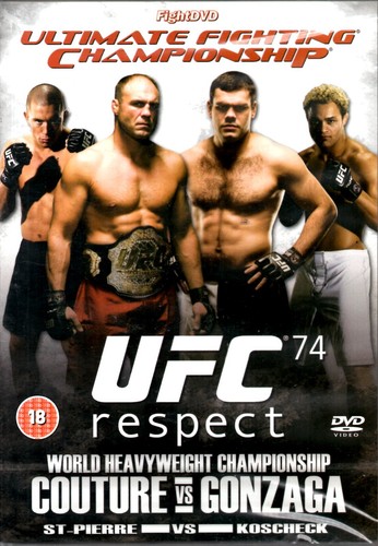 UFC 74 - Respect : COUTURE VS GONZAGA (DVD) | eBay