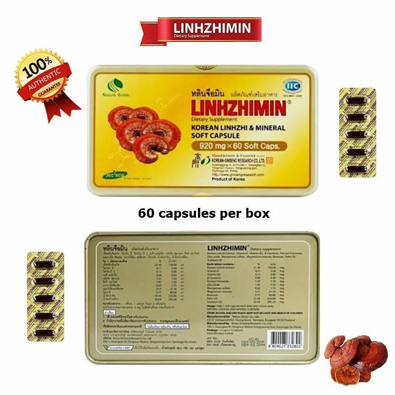 Linhzhimin red reishi mushroom extract vitamins & mineral helps allergy ...