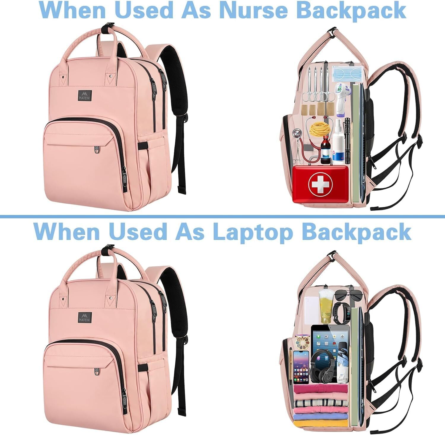 Nursing School Backpack Waterproof College Book Bag for Women | eBay