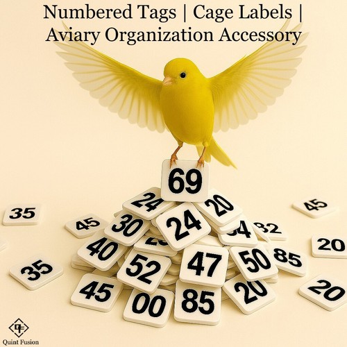 Numbered Tags 1–200 for Bird Cages | Cage Labels | Aviary Organization ...