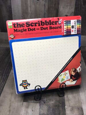VTG 1976 Scribblers Magic Drawing Board Dot to Dot sealed MIP Whitman ...