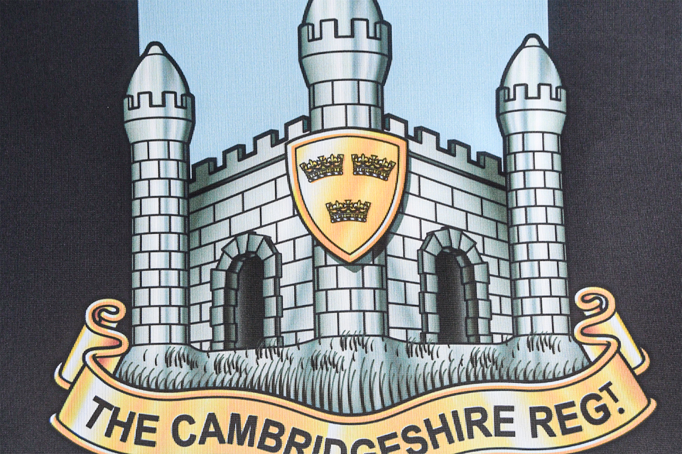 British Army Cambridgeshire Regiment Flag with Rope & Toggle - MOD ...