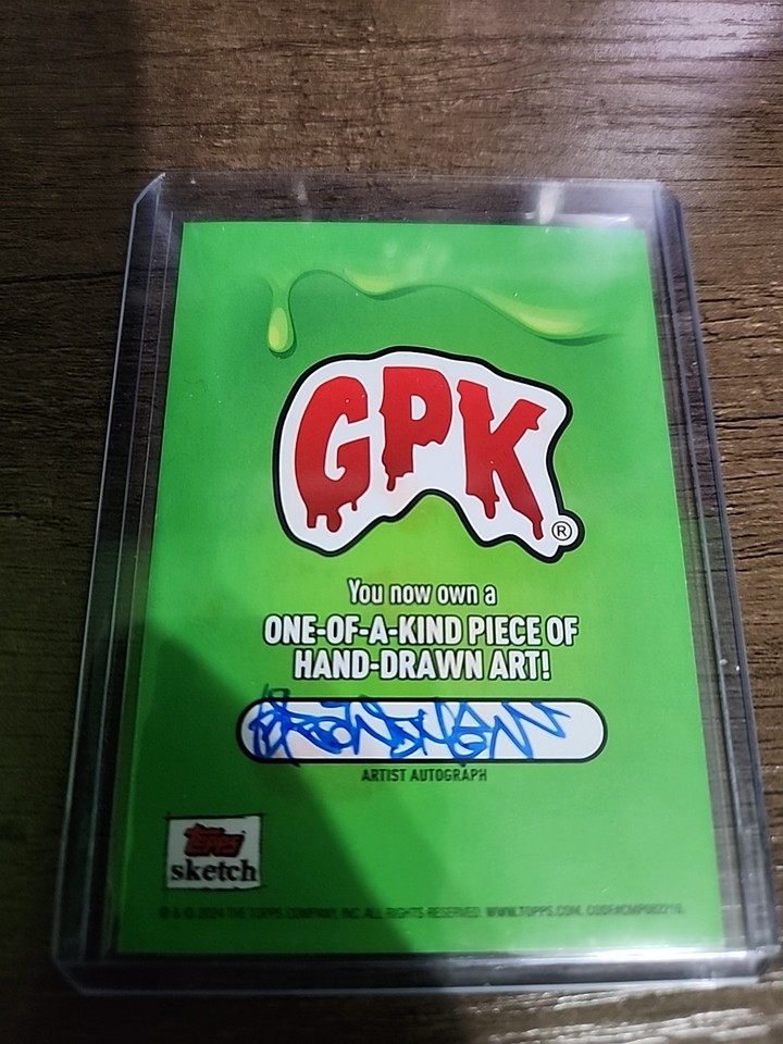2025 Topps Chrome Series 7 Garbage Pail Kids Sketch Card RARE | eBay