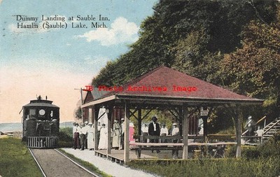 MI, Hamlin Lake, Michigan, Interurban Railroad Station at Sauble Inn | eBay