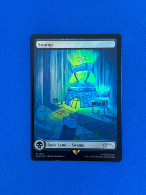 SWAMP LAND MAGIC THE GATHERING MTG SECRET LAIR SPONGEBOB FOIL 1941 | eBay