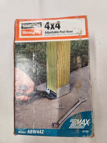 Simpson Strong-tie ABW44Z Adjustable Post Base | eBay