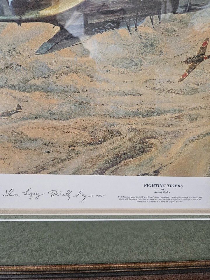 Fighting Tigers Robert Taylor Signed Numered Framed Signed 3 Flying ...