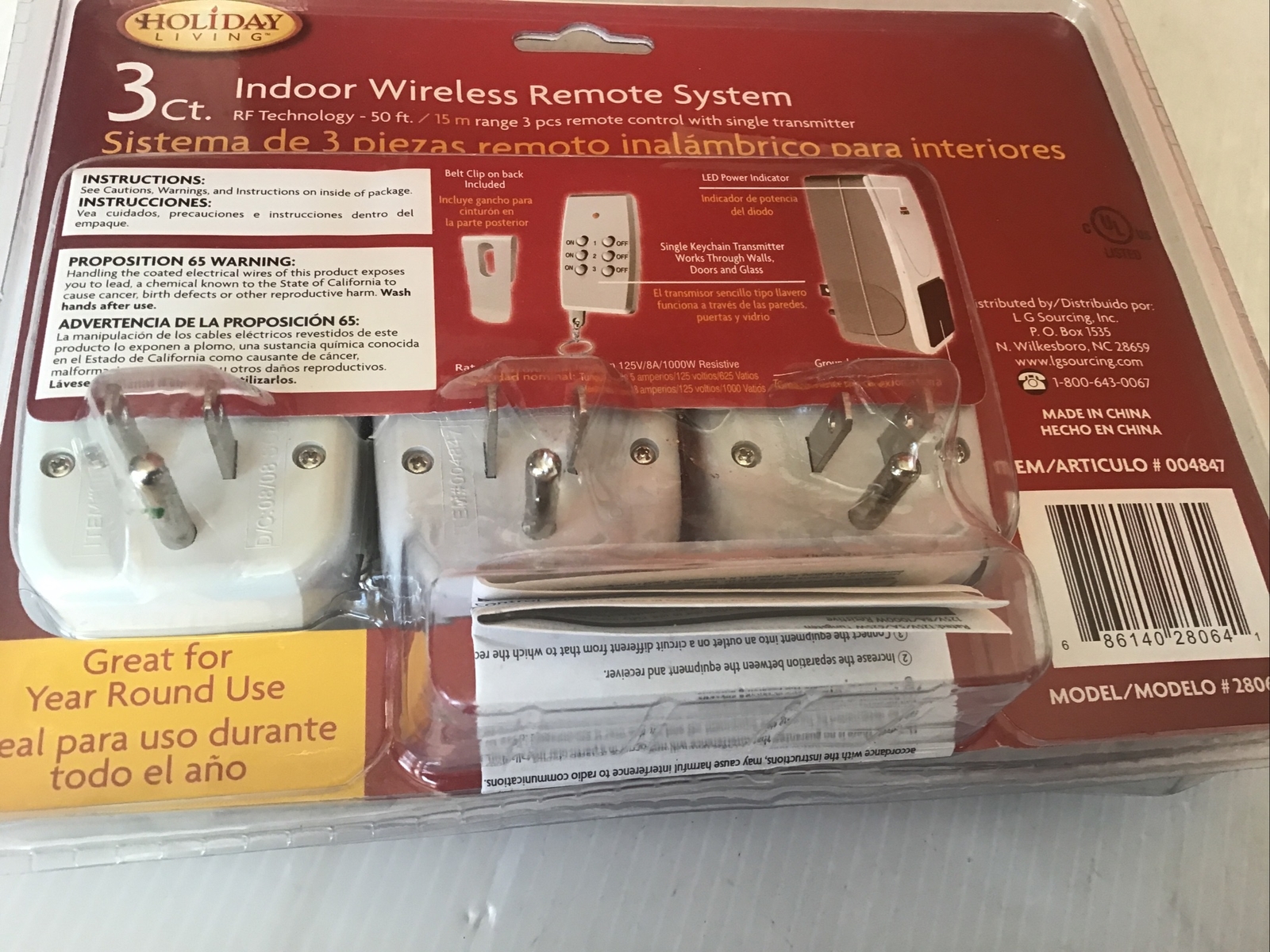 Westinghouse T28068 2 Outlet Indoor Wireless Remote Control Switch Plug ...