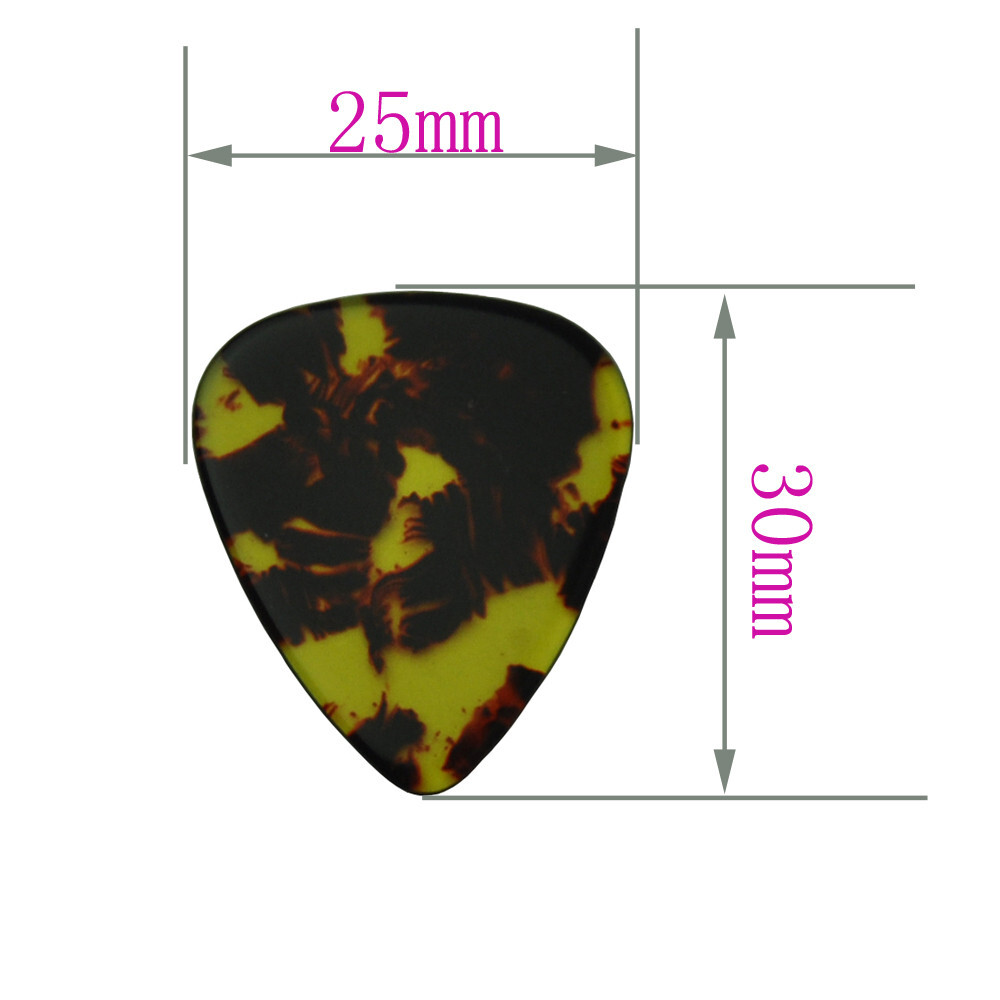 Lots of 100 pcs Heavy 1.5mm Blank Guitar Picks Plectrum Celluloid Brown ...