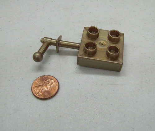 Lego Duplo Gold Flat Plate 2X2 Handle Grip Crank Part Replacement Block ...
