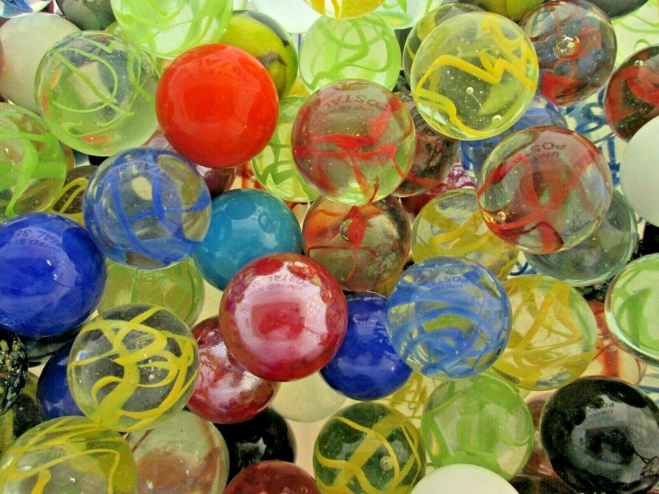 Wholesale Mega Marbles Glass Shooter Marbles 10 POUNDS. 1 INCH diam ...