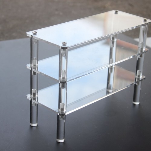 Acrylic Clear Stand Model Removable Display Shelf Transparent Perspex ...