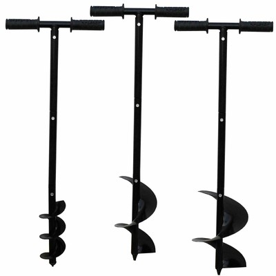 Manual Hand Earth Auger Fence Post Drill Soil Digger Hole Borer Digger ...
