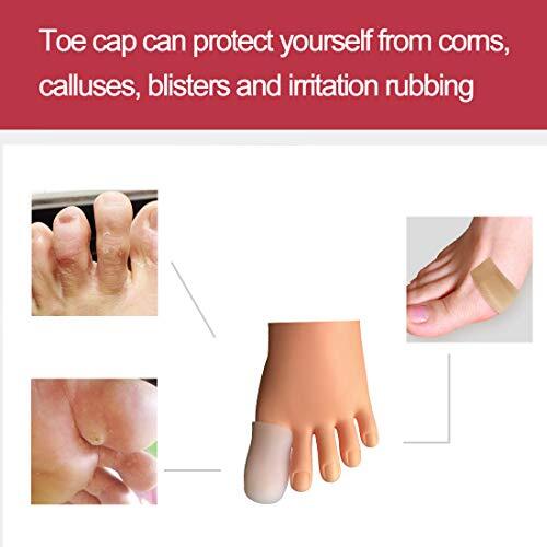30x Silicone Gel Toe Caps for Big Toes, Protect Toe from Rubbing ...
