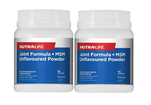 2 x NUTRA LIFE Joint Formula + MSM Powder 1KG Nutralife Glucosamine ...