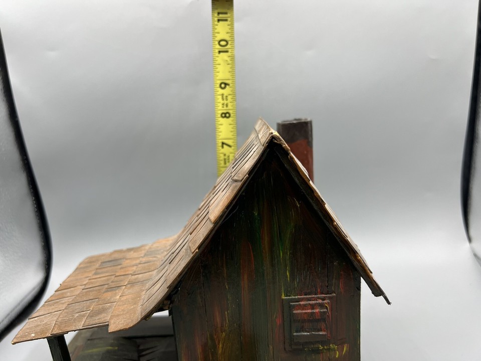 Vintage 1949 Southern Folk Art Handmade Shack Cabin Signed Avery Tramp ...